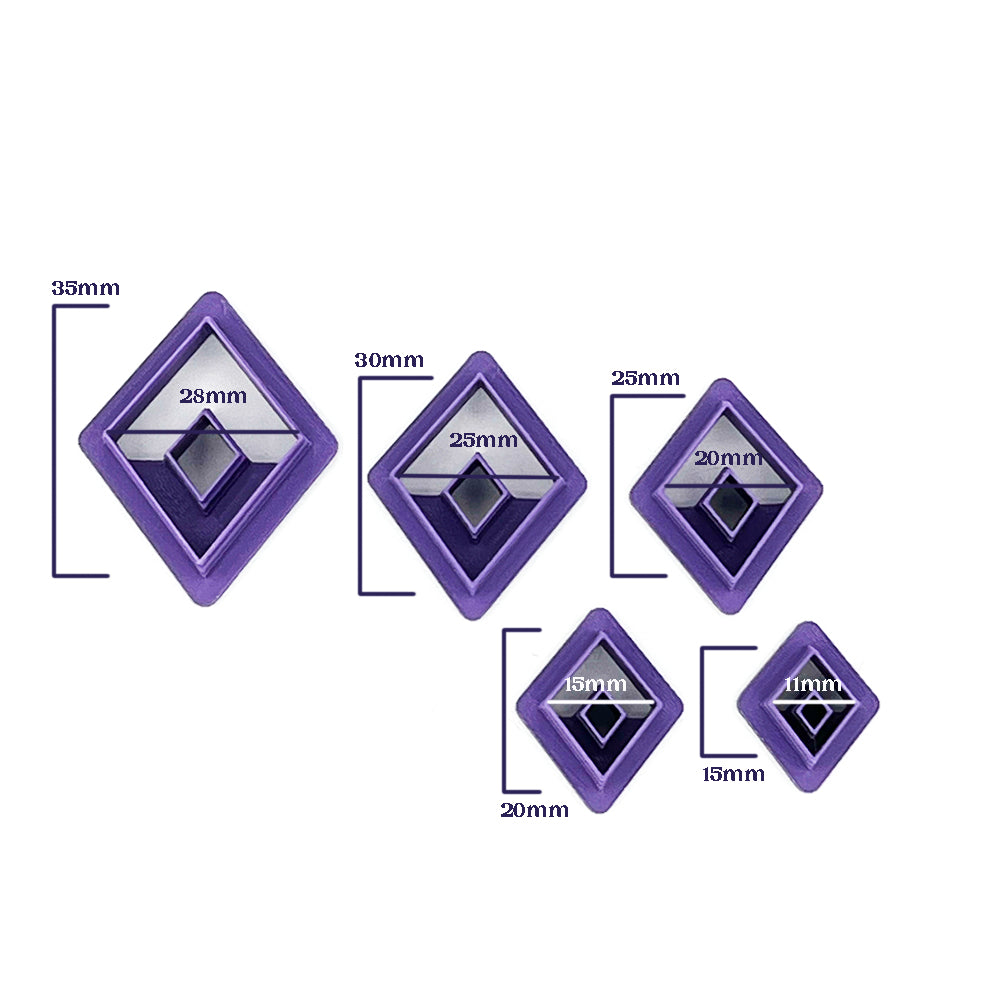 Open Diamond | Polymer Clay Cutter | Polymeer klei cutter ...